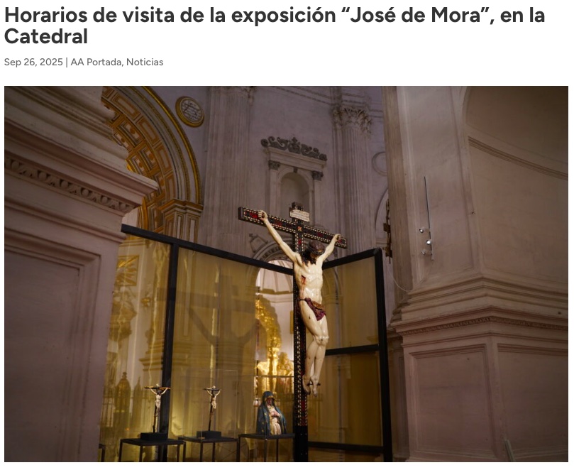EXPOSICION JOSE DE MORA EN LA CATEDRAL DE GRANADA